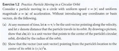 Solved Exercise Practice Particle Moving In A Circular Chegg
