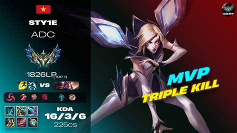 ThÁch ĐẤu ViỆt Nam Full Game Sty1e Kaisa Vs Xayah Adc Kda 1636