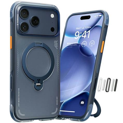 Iphone 17 Pro Max Torras Ostand Q3 Air Magsafe Case Midnight Blue