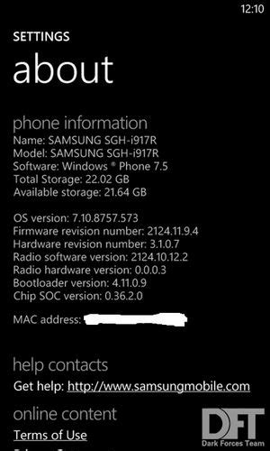 Windows Phone 75 Build 8757 Betawiki