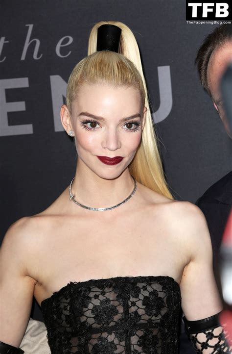 Anya Taylor Joy Displays Her Beautiful Legs At The Menu Premiere In Nyc