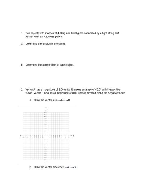 Physics Problem Set Pdf Euclidean Vector Acceleration