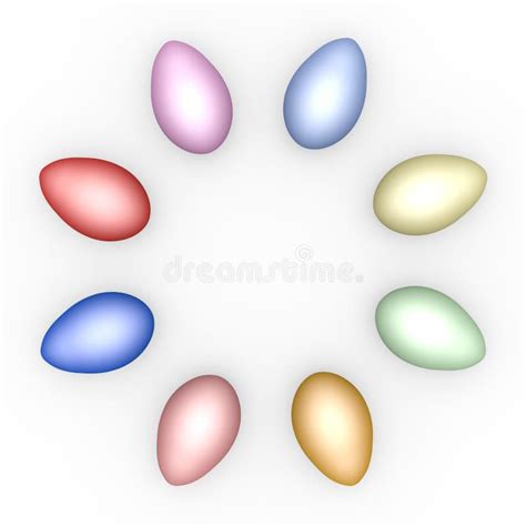 3d Render Easter Egg Background Stock Illustration Illustration Of