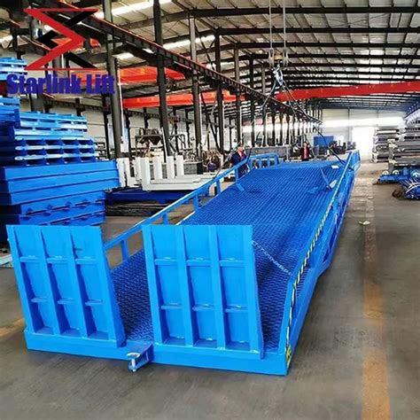 15t 20t Factory Customized Loading Unloading Mobile Yard Ramp Dock Leveler Loading Dock Ramps