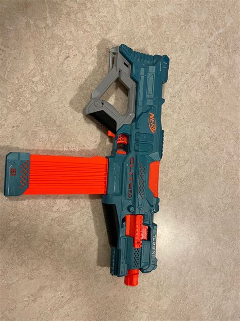 Nerf Gun Elite 20 Turbine Hobbies And Toys Toys And Games On Carousell