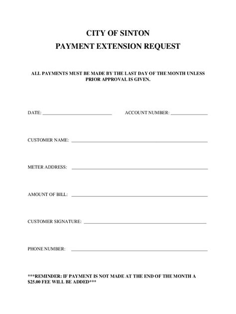 Payment Extension Request Fill Out And Sign Online Dochub