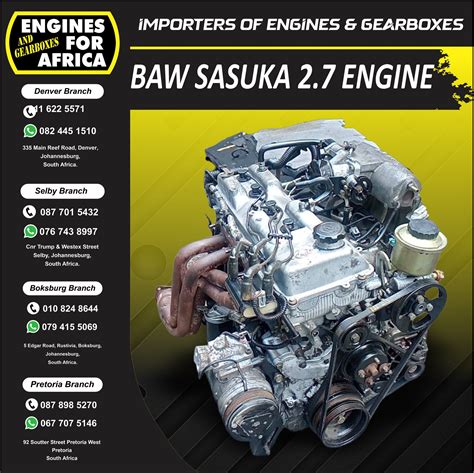 Engines Baw Sasuka 2 7 Engine Now Available For Only R17 000