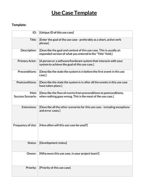 40 Free Use Case Templates And Examples Overview And Guide