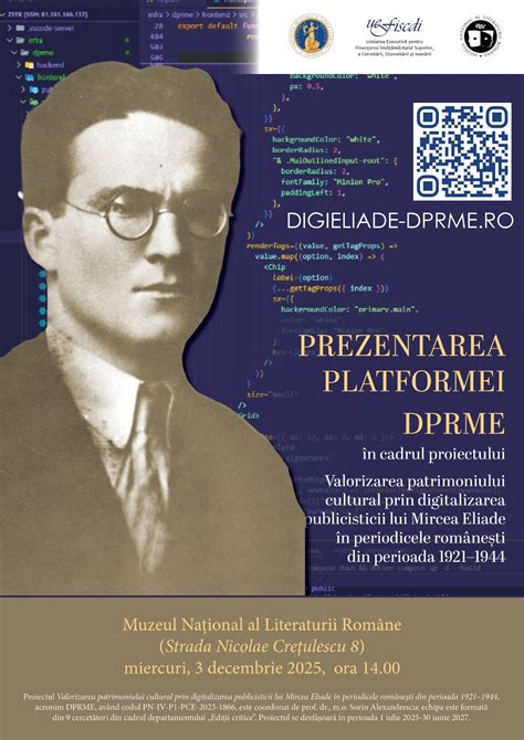 Prezentarea Platformei Dprme Digitalizarea Publicisticii Lui Mircea