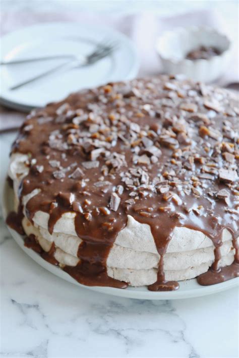 Daim Tart Daim Cake With Almond Bases And Ganache