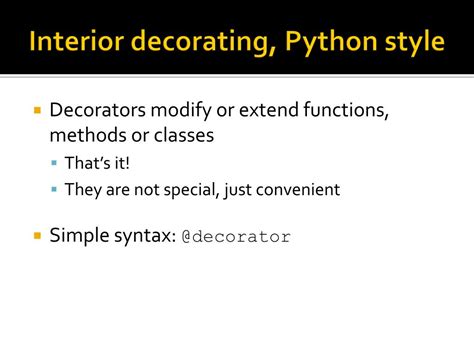 Ppt An Intro To Python Decorators Powerpoint Presentation Free