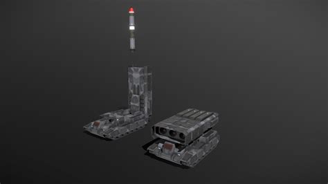 Scifi Hydra Tactical Missile Launcher Buy Royalty Free 3d Model By