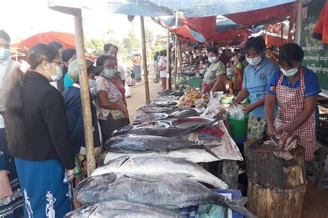 ထားဝယ်မြို့၊ သပြေချောင်းစျေးတွင် ငါးများဖြန့်ဖြူးရောင်းချပေး Information And Public Relations