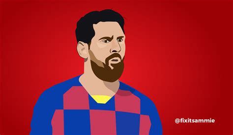Lionel Messi Vector Radobeillustrator