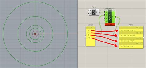 Multiple Offsets Of A Curve In Grasshopper Grasshopper Mcneel Forum