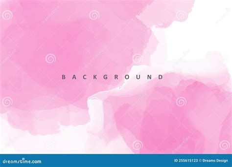 Pink Watercolor Background Design Stock Vector Illustration Of Soft Abstract 255615123