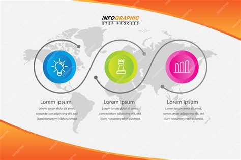 Premium Vector Vector3 Steps Chart Infographics Element