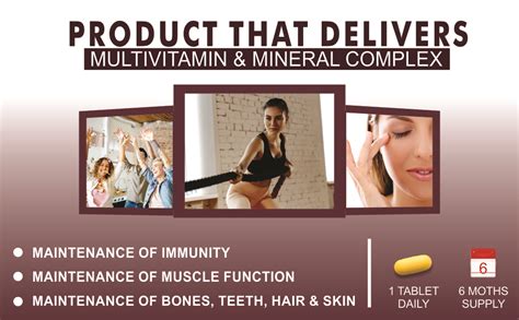 Multivitamin And Minerals 180 Vegetarian Multivitamins Tablets For Men
