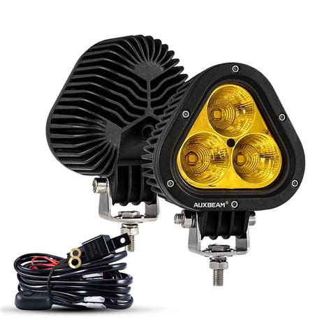 Buy Auxbeam 4 Inch Led Amber Offroad Lights 2pcs 90w Yellow Fog Lights