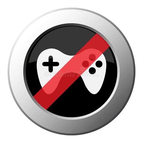 Gamepad Forbidden Sign Stock Illustrations Gamepad Forbidden Sign