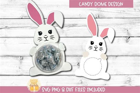 Easter Bunny Candy Dome Spring Candy Holder Svg