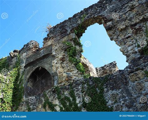 Ancient Temple Of Likhna Of Abkhazia Beautiful And Ancient Architecture Against The Background