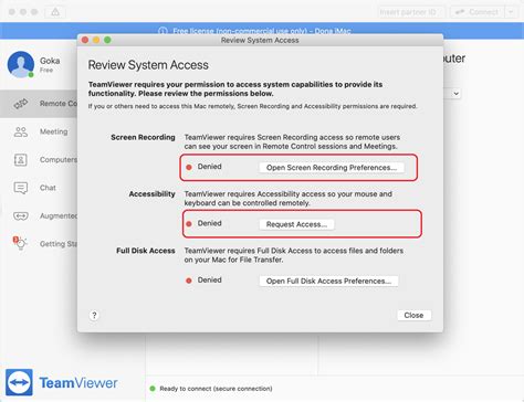 Hướng Dẫn Phân Quyền Cho Teamviewer Trên Macos Macos Macbook Imac Goka