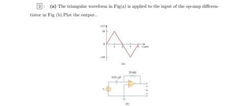 Solved The Triangular Waveform In Figa Is Applied To The