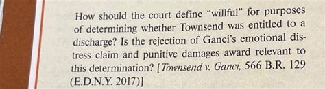 Solved Questions1 How Should The Court Define Willful For