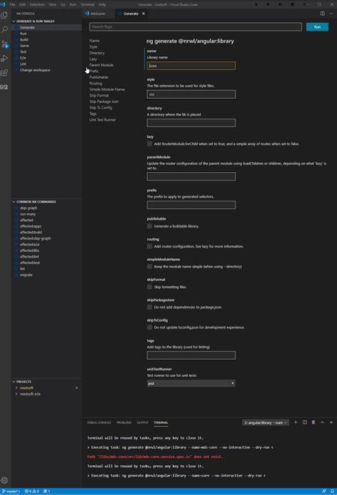 nx g nrwl angular lib command fails with error · issue 2998 · nrwl nx