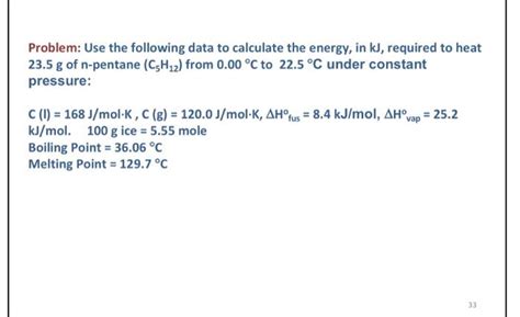Solved Problem Use The Following Data To Calculate The Chegg