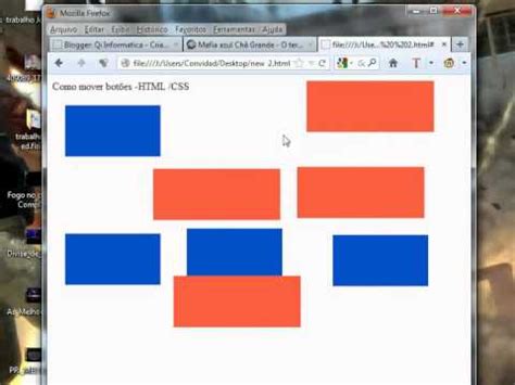 Como mover botões HTML CSS Blog Qi Informática