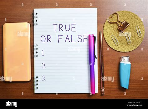 Inspiration Showing Sign True Or False Concept Meaning Decide Between