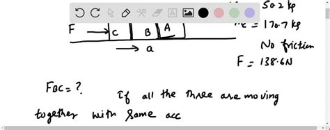 SOLVED Three Blocks A B And C Stand Next To Each Other As Shown In