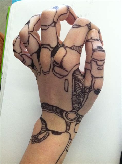 Cyber Sigilism Tattoo Design Hand Symbolic Body Art For Digital Warriors