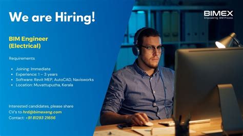 Bimex Engineers On Linkedin Bimmodeling Bimengineer Wearehiringnow Immediateopening