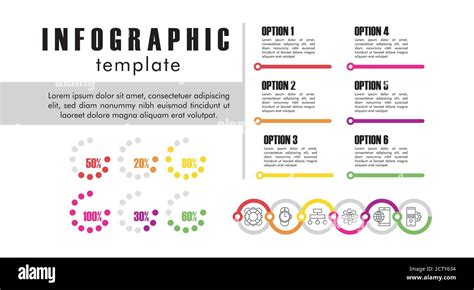 Infographic Template With Statistics In White Background Vector Illustration Design Stock Vector