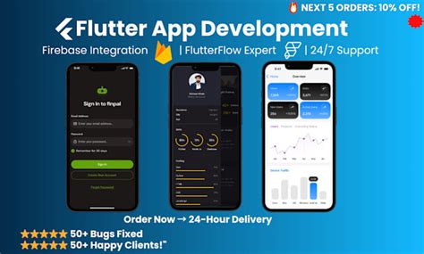 Develop A Flutter App With Firebase For Ios And Android Flutterflow Expert By Sameerbozdar
