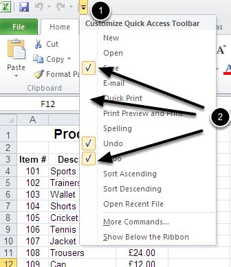 Customising The Quick Access Toolbar In Excel 2010 The IT Training Surgery