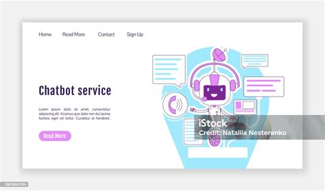 챗봇 서비스 랜딩 페이지 플랫 실루엣 벡터 템플릿 개인 비서 홈페이지 레이아웃 가상 통신 한 페이지 웹 사이트 인터페이스 만화 개요 문자 웹 배너 웹 페이지 2차 도형에