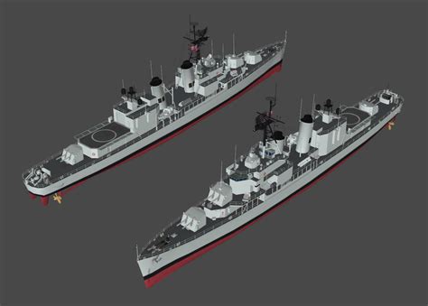 Usn Allen M Sumner Class Dd Fram Ii Cfs2 By Digitalexplorations