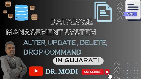 Alter Update Delete Drop Rename Sql Command Youtube