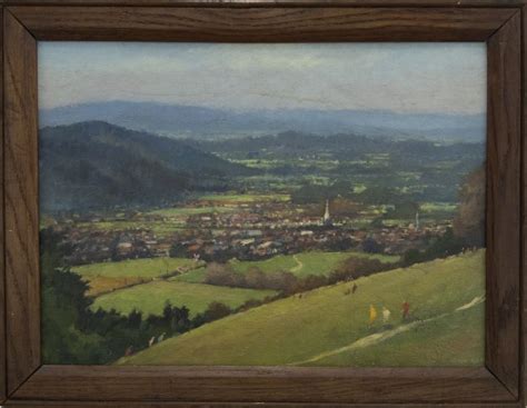 John Reay Th Century Oil View From Durham Edge