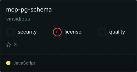 Score Postgresql Mcp Server Glama