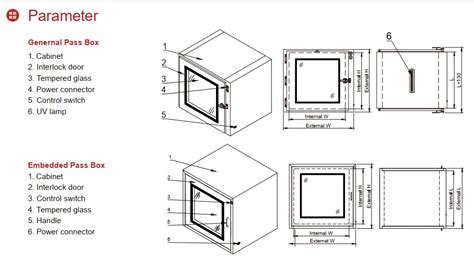 Embedded Interlock Door Static Pass Box Manufacturer Custom Embedded
