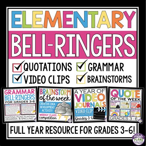Bell Ringers For Upper Elementary