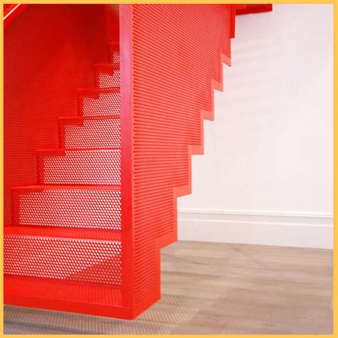 Perforated Sheet Metal Staircase Stairs To Ensure Safety