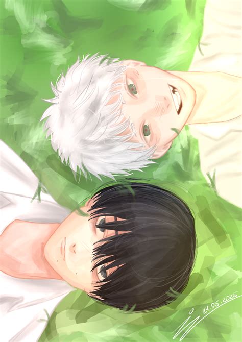 Hikaru And Yoshiki From The Summer Hikaru Died Tshd Drawing Manga