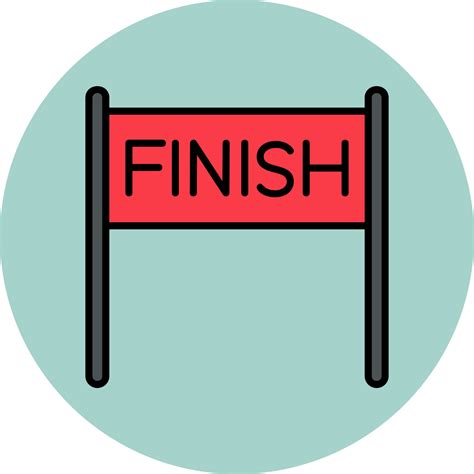 Finish Vector Icon 20319958 Vector Art At Vecteezy