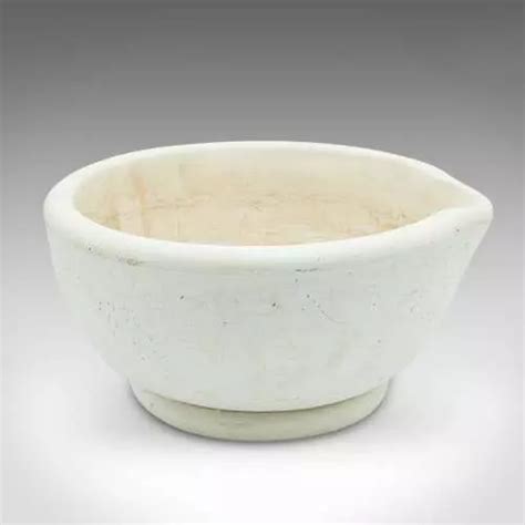 Antique Mortar And Pestle Duo English Ceramic Kitchen Apothecary Victorian In Antique